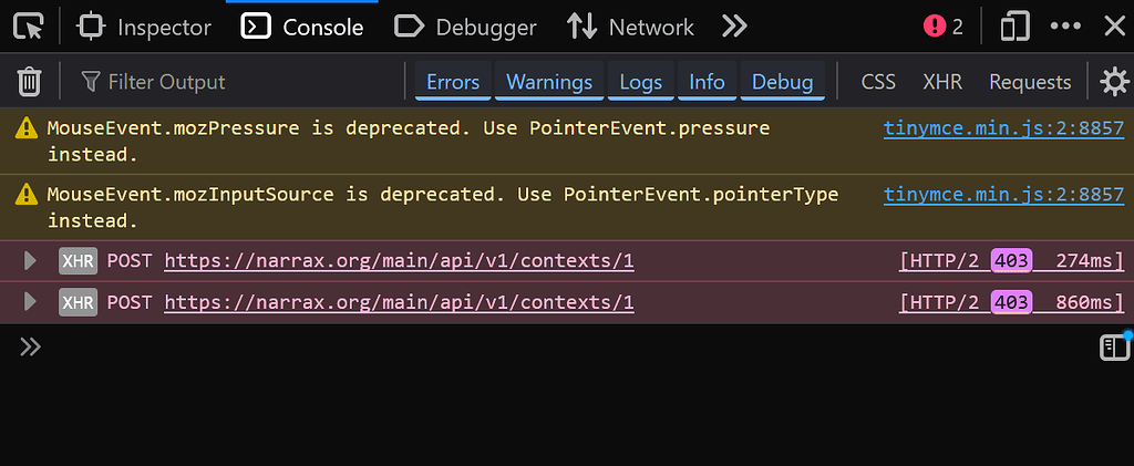 "An unexpected error has occurred. Please reload the page and try again." when saving Journal ...