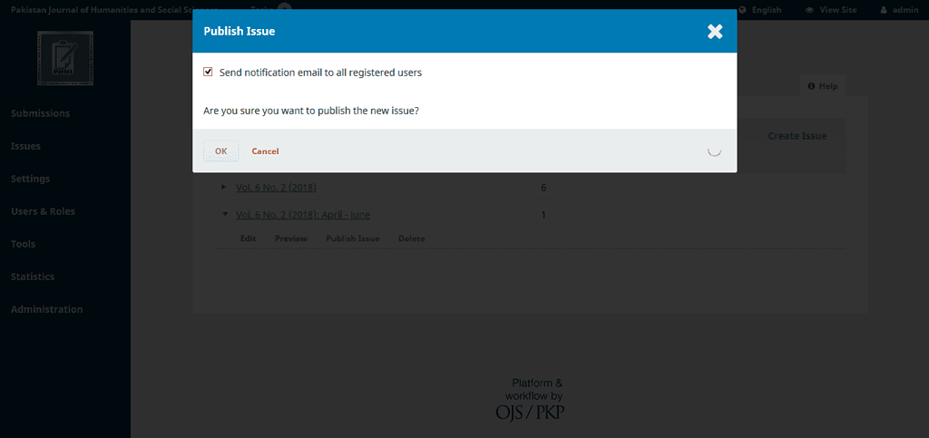 PKP OJS Journal Issue Publishing Problem - Software Support - PKP ...
