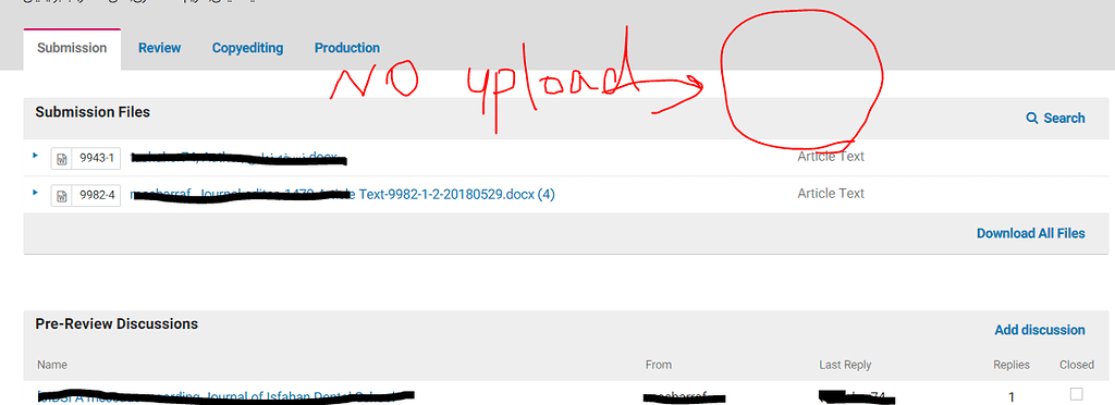 There is no upload LINK! - Software Support - PKP Community Forum