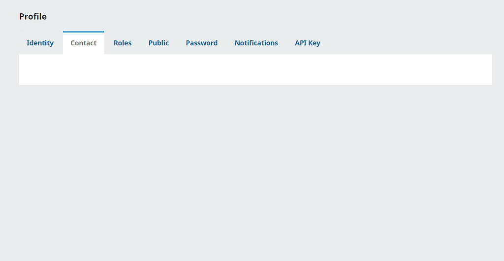 Contact tab in proflle empty - Software Support - PKP Community Forum
