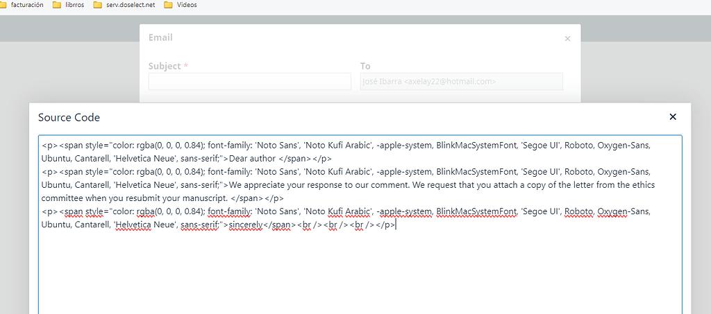 Remove .. tags when sending emails - Software Support - PKP Community Forum