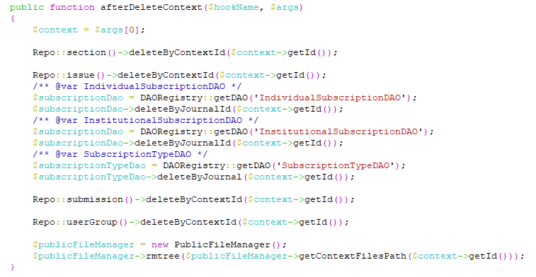 Cannot remove journal in OJS 3.4.0.8 multijournal installation - Software Support - PKP ...